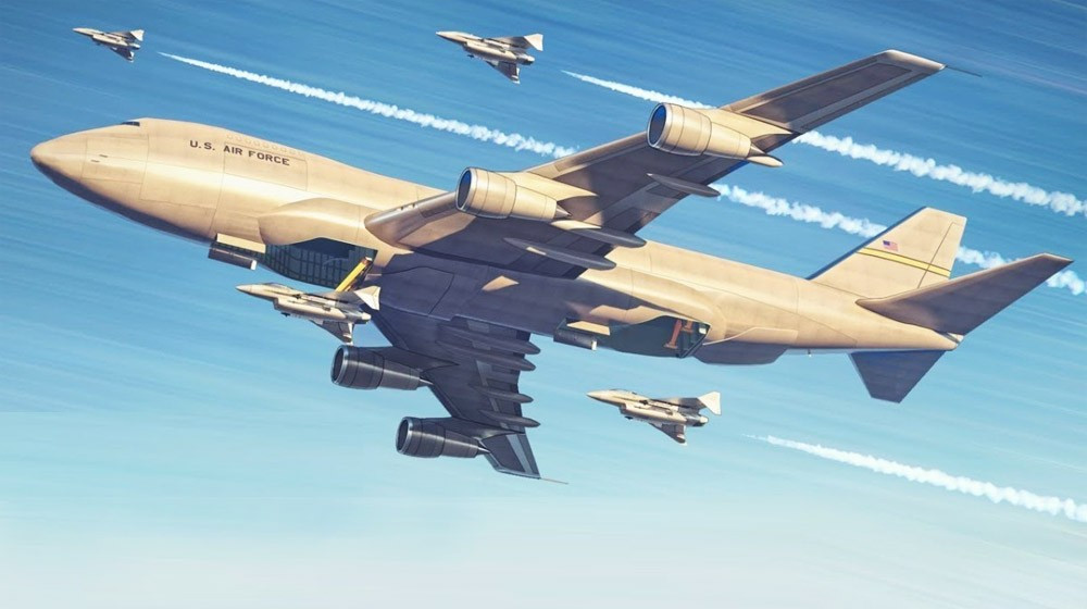 Boeing 747 AAC - megalomanský projekt letecké letadlové lodi s nákladem ...